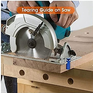 Stair Gauge Knob, Aluminium Alloy Square Gauge Stair Stringer Layout Tool for Speed Square Circular Saw Rip Guid Framing Jig (Blue)