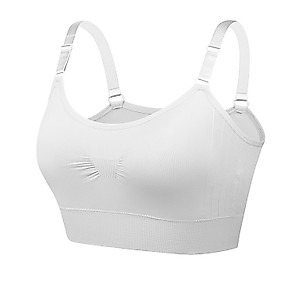 Coobie Seamless Scoopneck Bra,White,X-Large