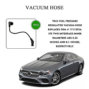 Tobenbone Car Fuel Pressure Regulator Vacuum Hose, OEM#17113556 Fuel Regulator Vacuum Line Tube for 4.8L 5.3L 6.0L Engine Compatible with Chevrolet Silverado GMC Sierra Buick (Black)