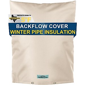 Cholila Cover Backflow Preventer Cover Insulated (5˚F) with Thicker 7 Layers Fabric - 16"W x 20"H with Aluminum Foil Backflow Cover for Winter Pipe Freeze Protection - Sprinkler Covers for Outside