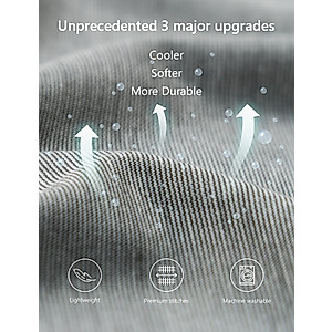 Meiz Pregnancy Pillows, Cooling Silky Pregnancy Pillows for Sleeping, 60" Full Body Maternity Pillow for Tall Pregnant Woman with Cooling Silk Jersey Cover, Grey