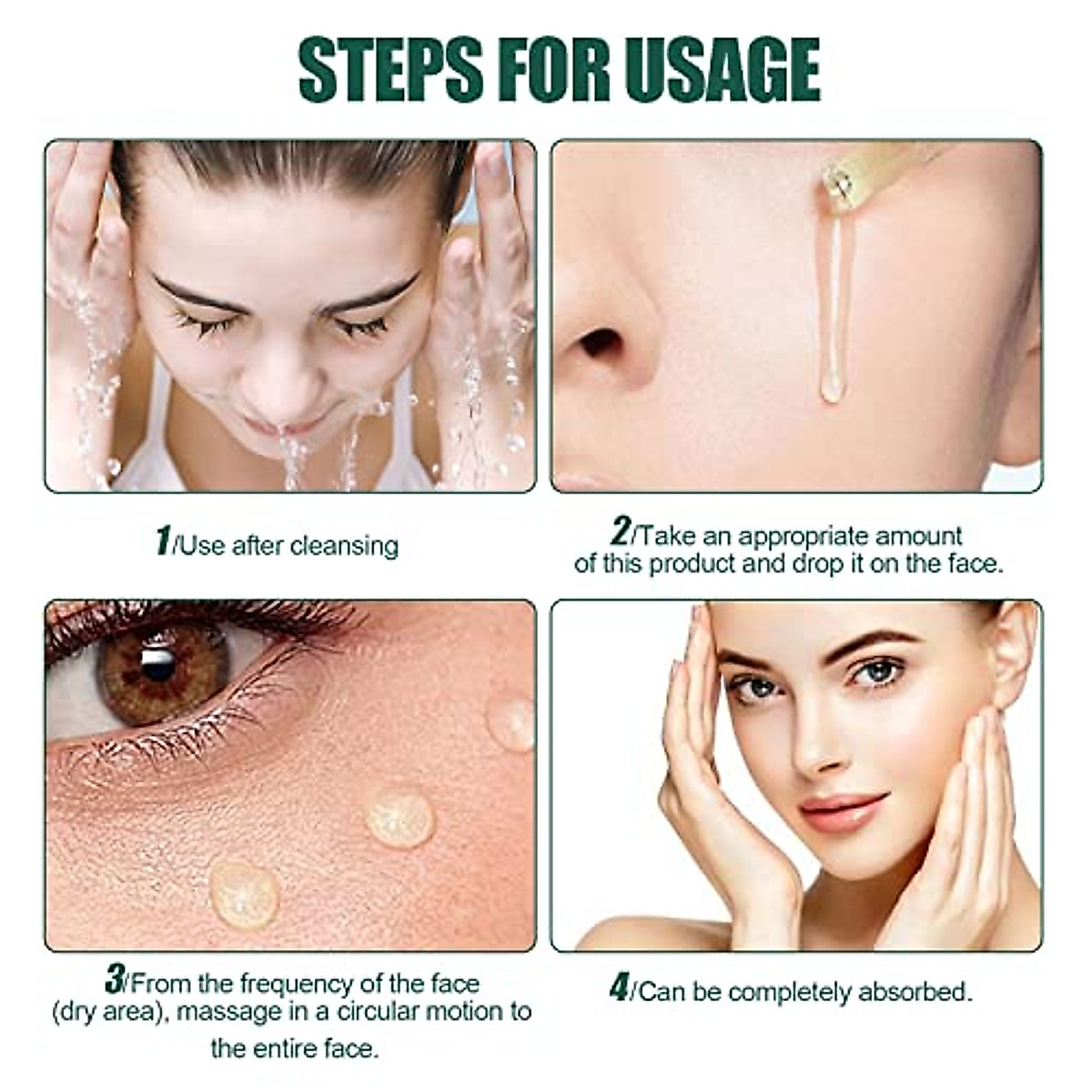 Advanced Deep Anti-Wrinkle Serum, Advanced Deep Anti-wrinkle Serum, Anti-Aging Daily Serum, Hyaluronic Acid Face Serum Anti Aging Wrinkle ,Hydrating & Brightening Serum for All Skin Types (2PC)