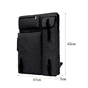 Ibluelover 4K Art Portfolio Carry Case Bag Drawboard Storage Tote Portable Handheld Shoulder Box Artist Drawing Board Sketch Easel Art