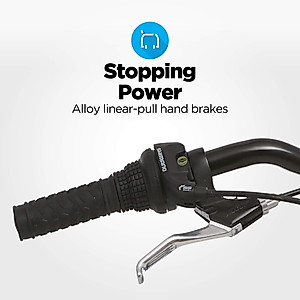 Pacific Dualie Adult Tandem Cruiser Bike, Two-Rider Bicycle for Men and Women, 26-Inch Wheels, 21-Speed, Linear Pull Brakes, Blue