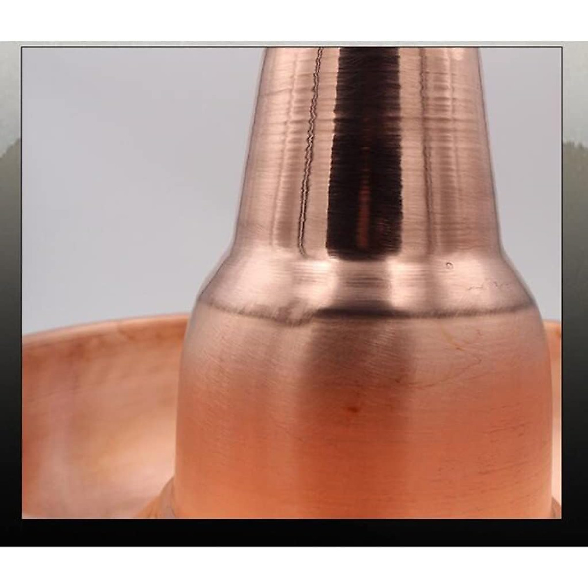 Chafing Dishes Red Copper Thickened Hot Pot, Gas Copper Hot Pot, Hot Pot Chicken Bullfrog Copper Pot for Household and Commercial Use (Color : Brass, Size : 26cm)