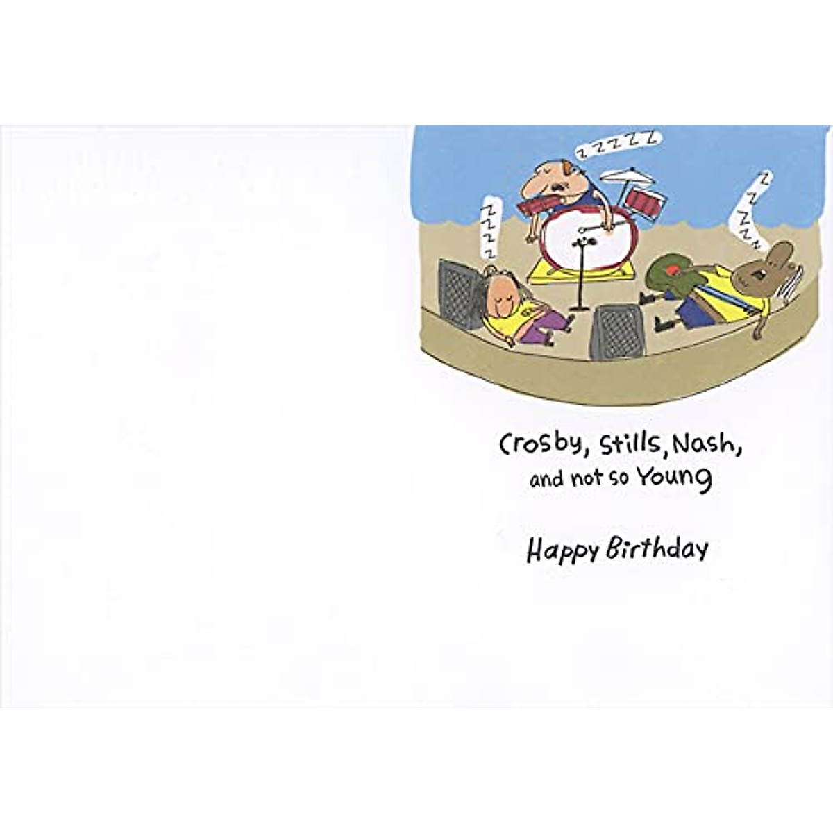 Recycled Paper Greetings Rock Bands for Folks Your Age Humorous/Funny Birthday Card
