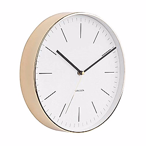 Karlsson, Wall Clock, Steel, White, One Size