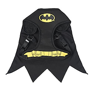 DC Comics for Pets Batman Dog Harness, Medium | Soft and Comfortable No Pull Harness for Dogs, Dog Batman Costume | Cute Dog Harness, Dog Halloween Costume, Batman Harness, Puppy Harness, Pet Harness