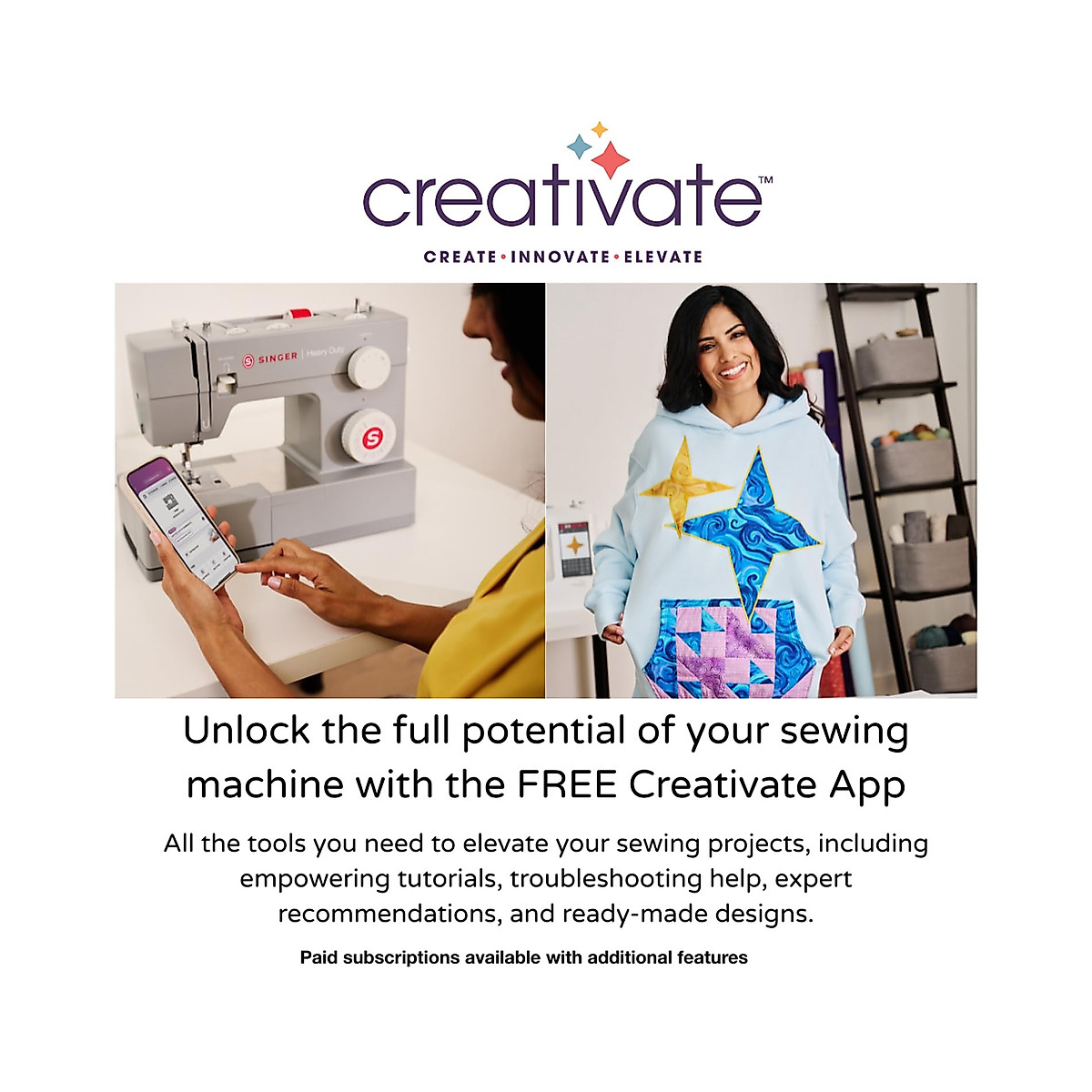 SINGER | Heavy Duty 4452 Sewing Machine , Gray