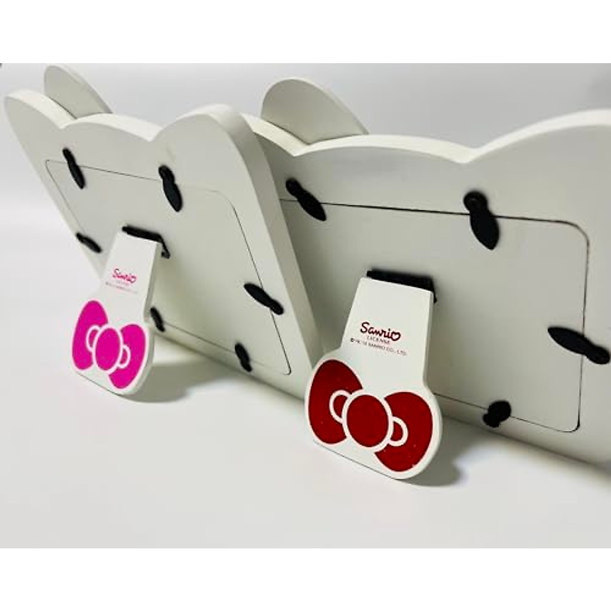 Hello Kitty Room Decor Set - 2 Hello Kitty Picture Frames Red & Pink - With Thematic 2-Sided Dry Erase Board for Weekly Schedule and Free Writing Space