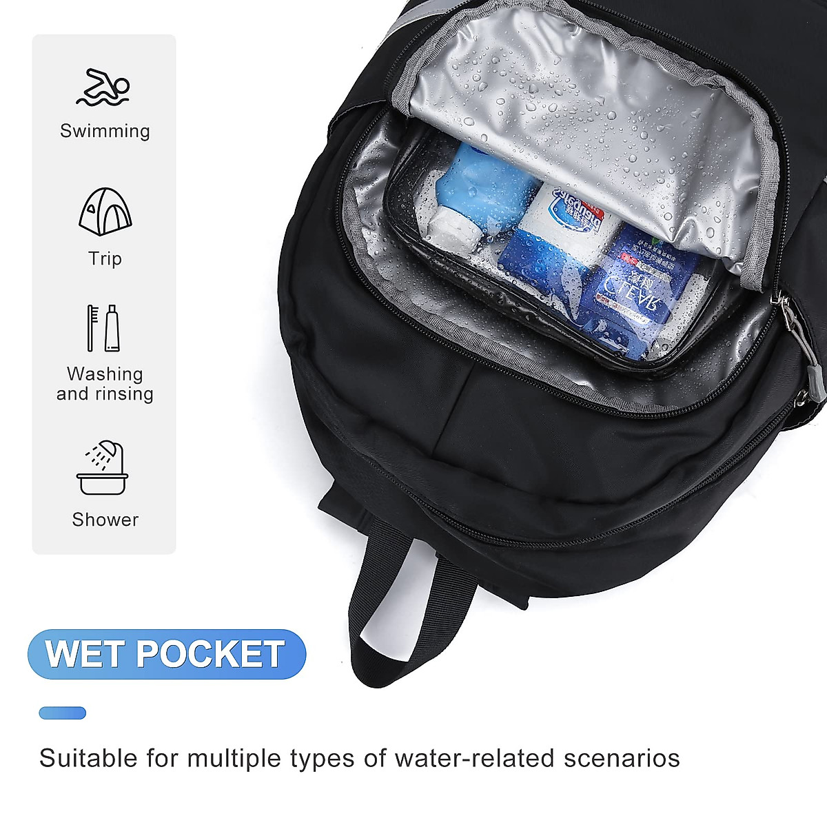 coofay Gym Backpack For Women Waterproof Backpack With Shoe Compartment Lightweight Travel Backpack Sports Backpack Small Gym Bag