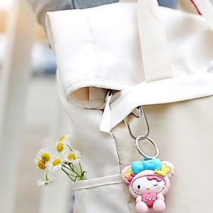 BAMI-LEE House 2 Pcs Titanium Locking Carabiner Titanium Alloy U-shaped Key Chains Rings Buckles for Indoor Outdoor Use