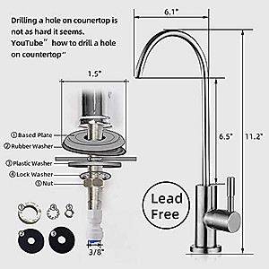 Geekpure 5 Stage Reverse Osmosis Drinking Water Filtration System w/Quick Change Twist Filters-75GPD
