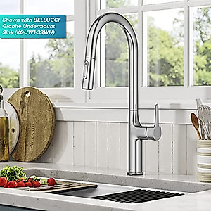 KRAUS Oletto Tall Modern Single-Handle Touch Kitchen Sink Faucet with Pull Down Sprayer in Chrome, KTF-3101CH