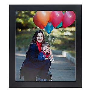 ArtToFrames 10x25 inch Black Picture Frame, 2WOMFRBW72079-10x25