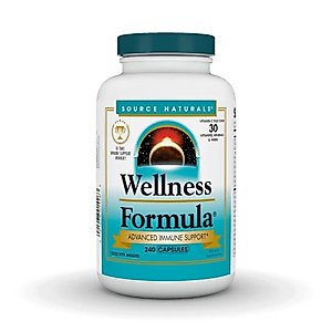 Source Naturals Wellness Formula Bio-Aligned Vitamins & Herbal Defense Advanced Immune Support* - Dietary Supplement & Immunity Booster - 240 Capsules