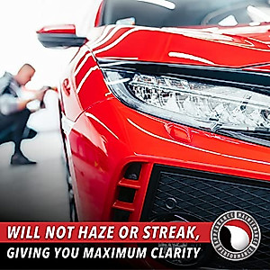 Liquid Performance - Glass Cleaner - Great for Glass, Windows, and Mirror Surfaces - Tint Safe - Ammonia and Anti-Hazing Free (19 Oz)