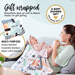 Calloo Baby Monthly Milestone Blanket for Baby Boy, Monthly Baby Milestone Blanket Boys, Baby Monthly Milestone Blanket Boy