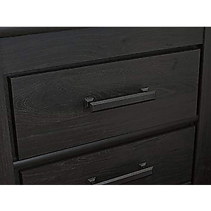 Signature Design by Ashley Brinxton Contemporary 5 Drawer Chest, Almost Black