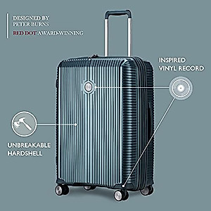Verage 2 piece Luggage Sets,Expandable Hardside Suitcase with Spinner Wheels Luggage for Travel,TSA Approved (20/24-Inch, Bluish Green)