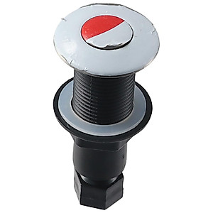 iuniq Bath Switch Tub 25mm Long Term Use ABS Garbage Processor Bright Chrome Plating Black Air Pressure Pressure Switch