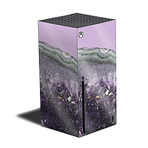 MIGHTY SKINS Glossy Glitter Skin Compatible with Xbox Series X - Amethyst Agate | Durable High-Gloss Glitter Finish | Easy to Apply and Change Styles | Made in The USA