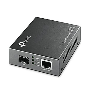 TP-Link MC220L | Gigabit SFP to RJ45 Fiber Media Converter | Fiber to Ethernet Converter | Plug and Play | Durable Metal Casing | Versatile Compatibility | Auto-Negotiation | UL Certified