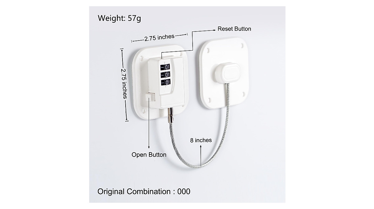 Heavy Duty Refrigerator Lock | Secure & Easy Installation