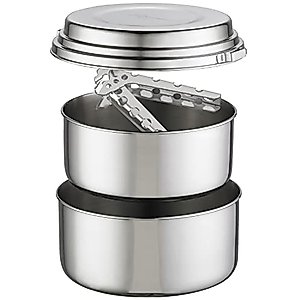 MSR Alpine 2 Stainless Steel Camping Pot Set