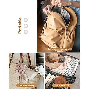 URZCT Travel Garment Rack,Portable and Foldable，Folding Clothes Rack for Dance,Travel,Camping, Drying,RV, Indoor,Outdoor. A Collapsible Mini Clothing Rack.