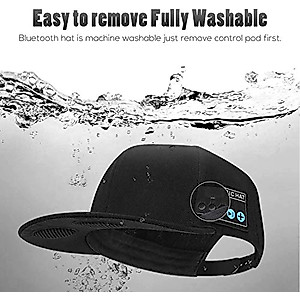 EDYELL Hat with Bluetooth Speaker Adjustable Bluetooth Hat Wireless Smart Speakerphone Cap for Outdoor Sport Baseball Cap is The Birthday Gifts for Men/Women/Boys/Girls
