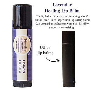 Victoria's Lavender Natural Body Products Gift Set - Handmade Soap, Hand & Body Lotion, Lip Balm, Body Candle Skin Care Sets & Kits, Lavender Bath and Body Products for Women, Lavender