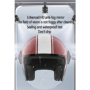 Cool Girl Open Face Motorcycle Helmet, Men Women Retro Electric Motorbike Half Helmet with Long Sun Visor, DOT Approved Vespa Scooter Adults 3/4 Sunscreen Breathable Four Seasons Helmet -M-54-64CM