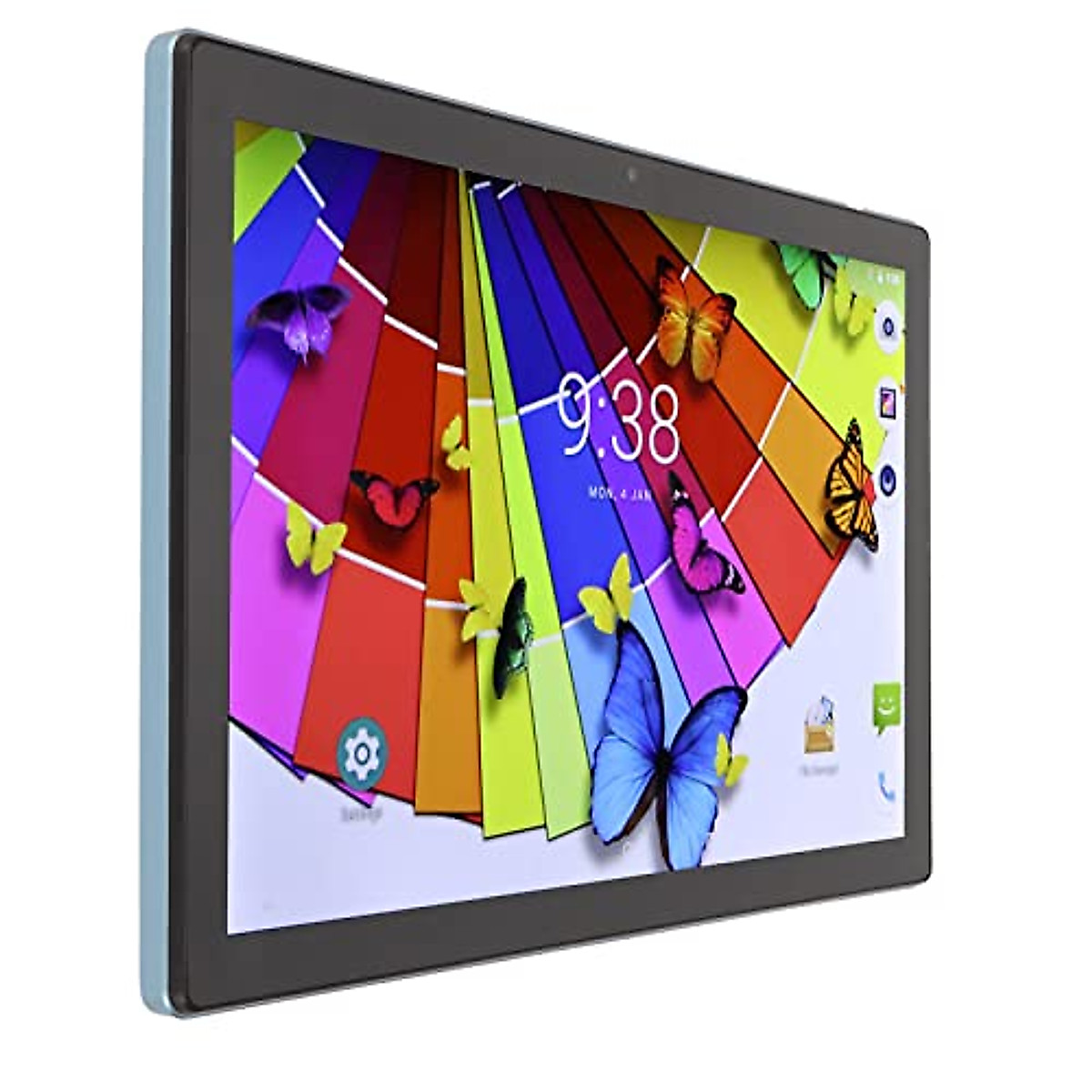 Naroote Gaming Tablet, Blue 1080x1920 8GB RAM 256GB ROM 100 to 240V 10.1in Tablet for Office (US Plug)