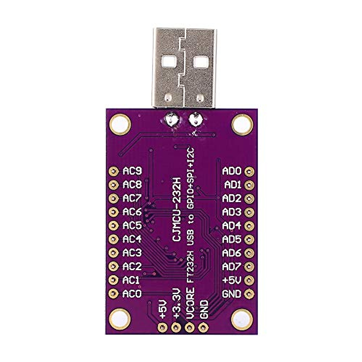 CJMCU FT232H Serial Converter Adapter, High Speed Serial Interface Module, Multifunction USB to JTAG UART/FIFO SPI/I2C Module