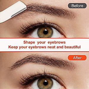 3Pcs Eyebrow Razor Trimmer, Multipurpose Exfoliating Dermaplaning Home Skin Care Safety Tool, Professional Facial Hair Removal,Shaver and Eyebrow Shaper For Women & Man