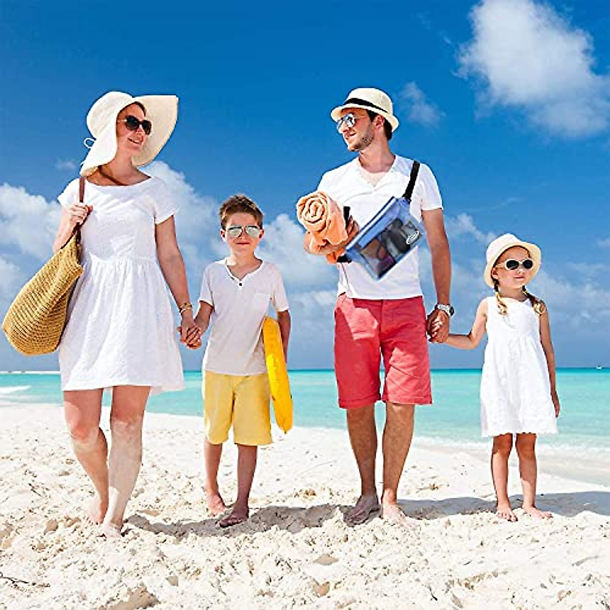 AiRunTech Waterproof Pouch | Way to Keep Your Phone and Valuables Safe and Dry | for Boating Swimming Snorkeling Kayaking Beach Pool Water Parks (2 Phone Cases(Clear) + 2 Fanny Packs(Black+Gray))