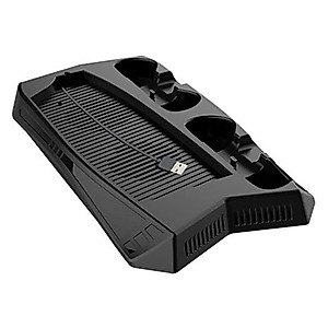 Esenlong Multi- Function Charging Stand with Cooling Fan for PS5 Digital/Ultra HD Controller, Vertical Charger Cooling Storage Stand for PS5 VR Playstation DC 5V 2A
