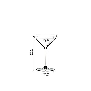 Riedel Extreme Martini Glass, Set of 2, Clear, 8.82 fluid ounces