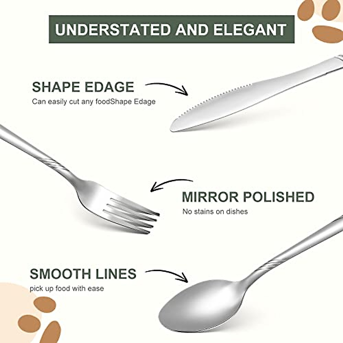 201 Pcs Silverware Set Stainless Steel Flatware Sets Service for 67 Silver Cutlery Set Serving Utensils Set Includes 67 Knife 67 Fork 67 Spoon for Kitchen Dinner Table, Mirror Polished Dishwasher Safe