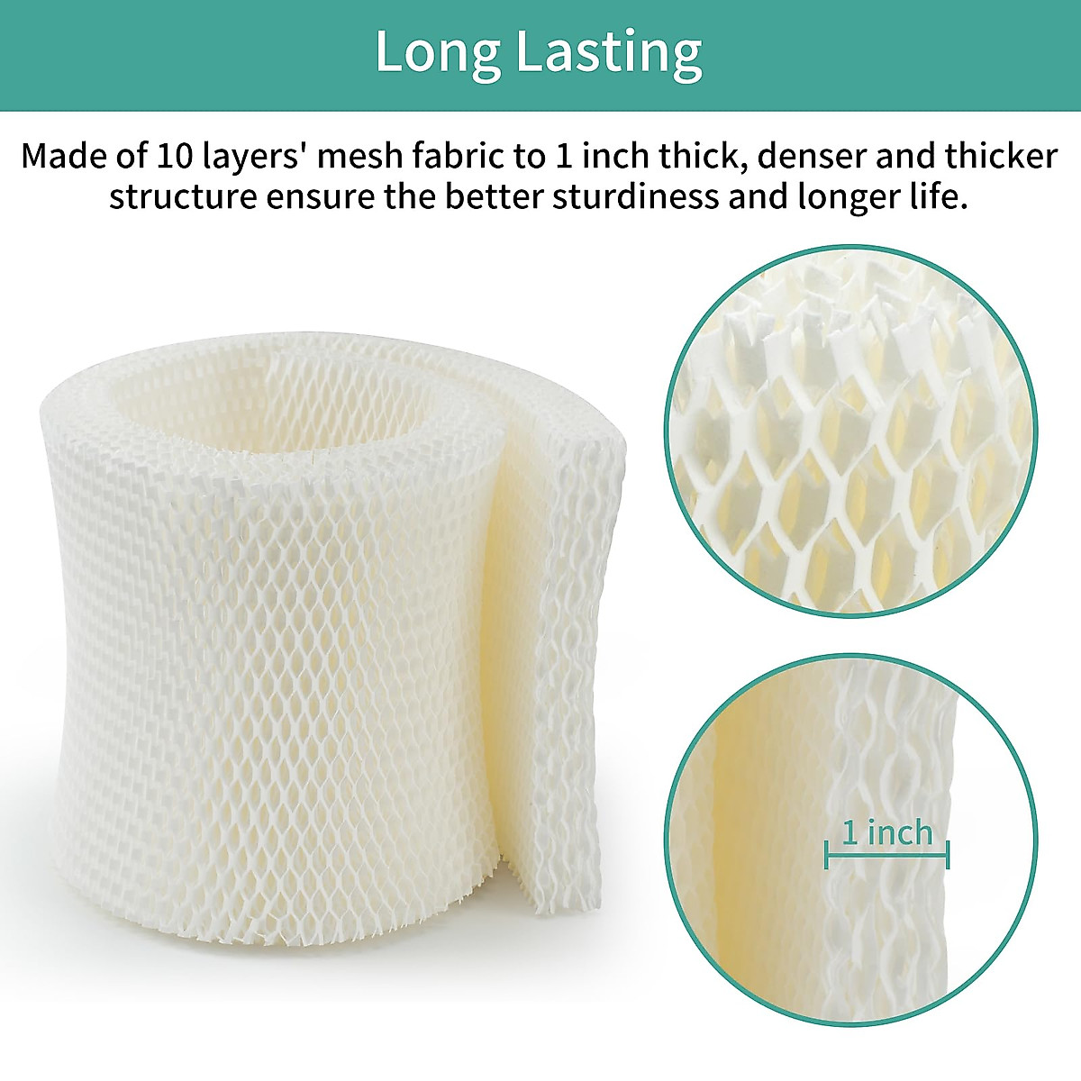 SUNRRA MAF1 Humidifier Filter Compatible with Aircare MA1201, MA0950, MA1200, Kenmore 14906,32-14906, 42-14906, Replace Aircare MA1201 Filter, Kenmore Humidifier Filters 14906, 2 Packs