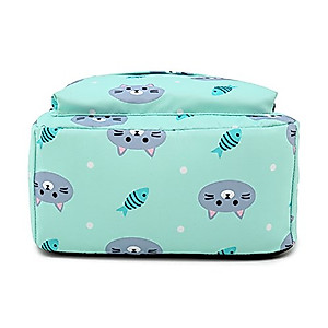 Abshoo Cute Lightweight Cat Backpacks Girls School Bags Kids Bookbags (Cat Blue)