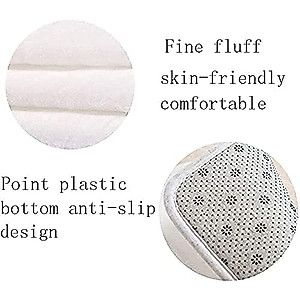 Anti Slip Bath Mats for Bathroom, Santa claus Snowman Tree Christmas Bath Mat Set of 3 Bathroom Rugs/Contour Mat/Toilet Cover, Polyester PVC Bathroom Rugs Set for Christmas Decorations (Dark blue)