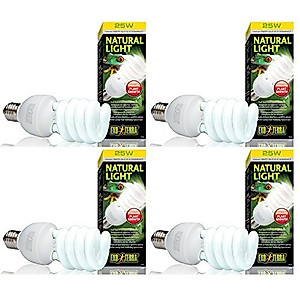 Exo Terra Repti-Glo 2.0, Full Spectrum Terrarium Lamp, Compact Fluorescent, 26w