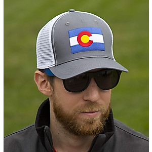 International Tie Colorado Hat for Men and Women – Colorado State Flag Themed Adjustable One Size Trucker Cap, Baseball, Snapback, Hat Mesh Back with an Embroidered Patch