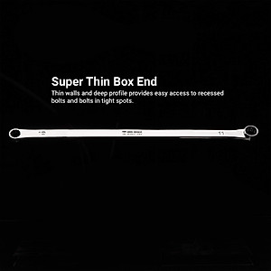 Capri Tools 0 Degree Offset Extra Long Box End Wrench, Metric (12 x 14 mm), CP11800-1214