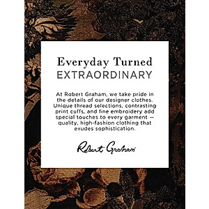 Robert Graham Men's Tomaz Long-Sleeve Button-Up Overshirt, Sand, Large