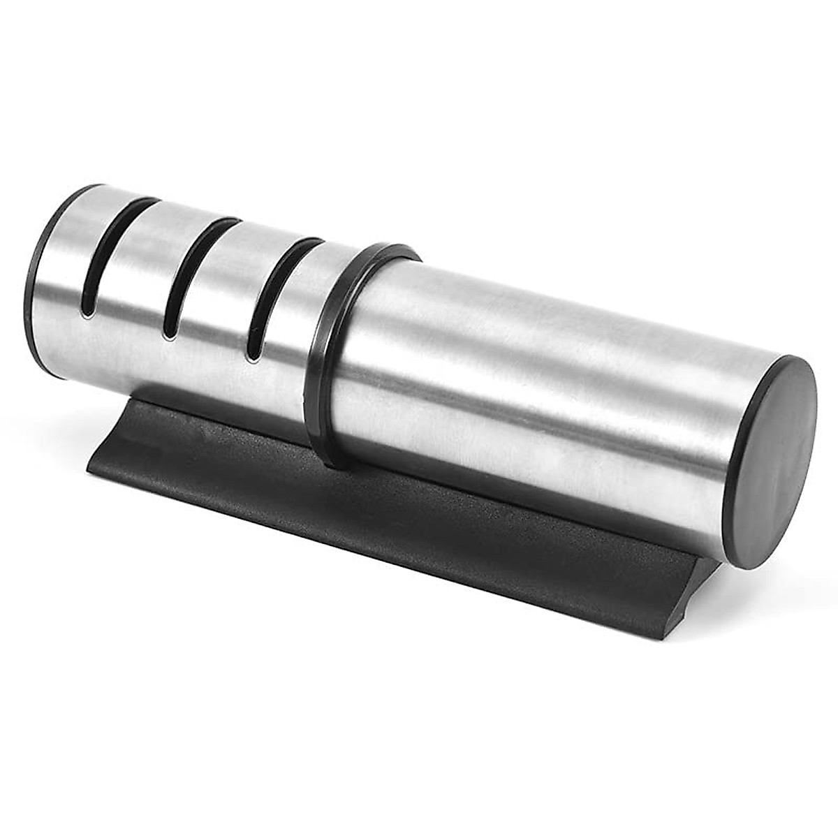 Manual Knife Sharpeners 15 and 20-Degree for Serrated and Straight Knives Diamond Abrasives, 3-Stage