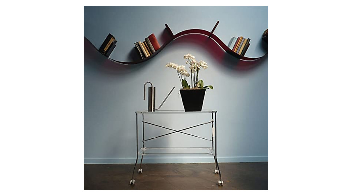 Kartell Bookworm Bookshelf - Modern White Flexible Bookcase