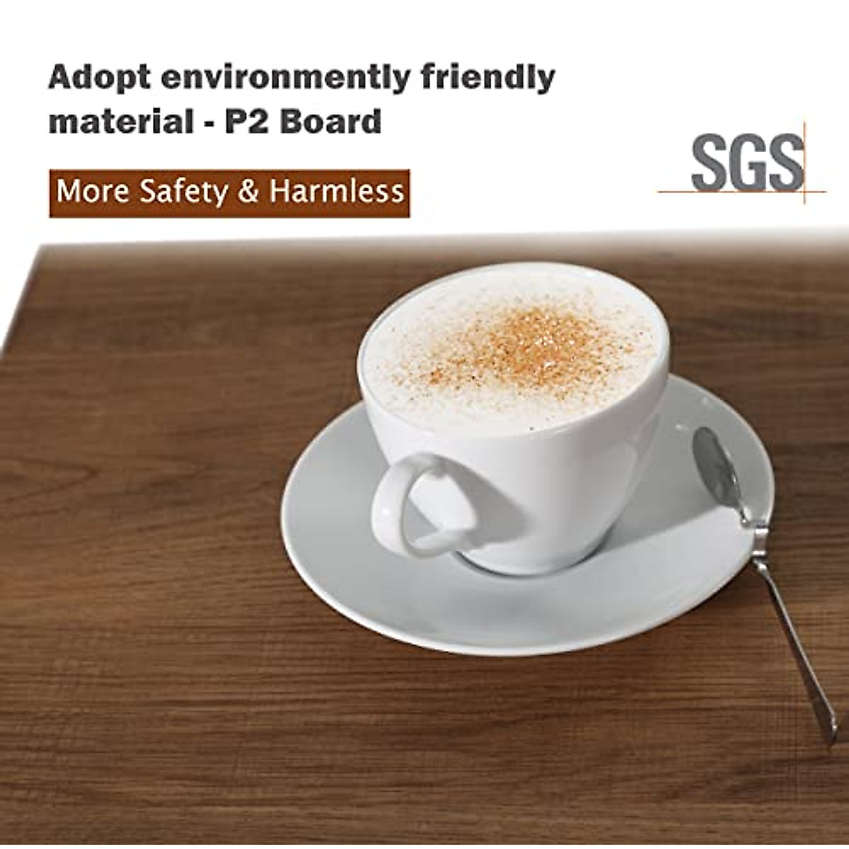 PHI VILLA Farmhouse Coffee Bar Cabinet - Sliding Barn Door Kitchen Sideboard Buffet Storage Cabinet